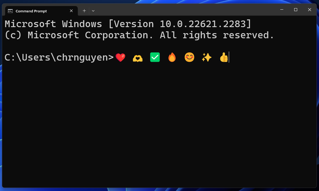 Emoji-Unterstützung jetzt im Windows Terminal verfügbar - XboxDev